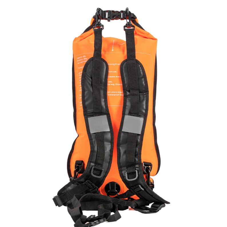 Cosimac 28L Inflatable Back Pack Buoy Bag Swim Float for Open Water and ...