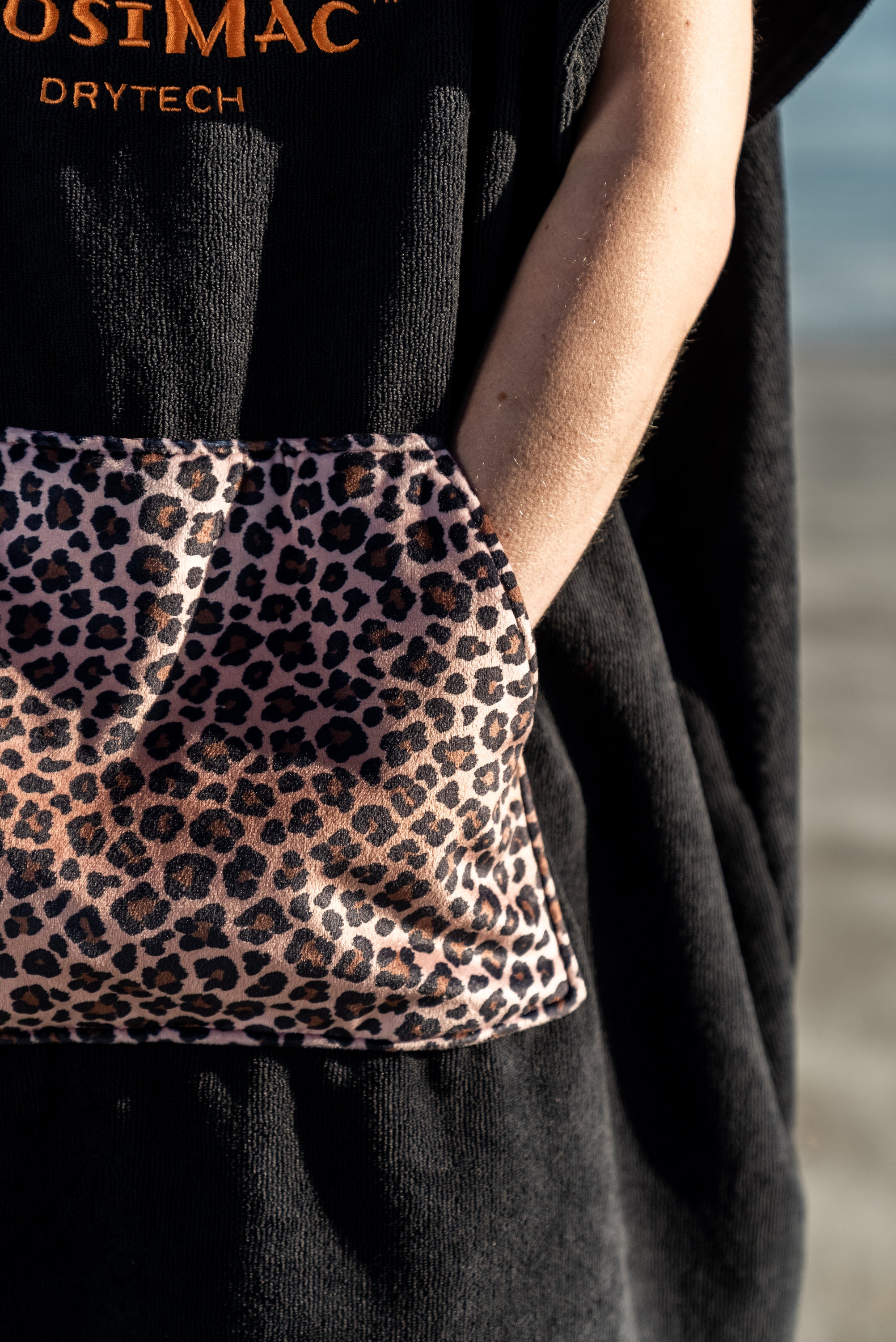 Cosimac Hooded Poncho Towel - Leopard Print - Fast Drying Lightweight ...