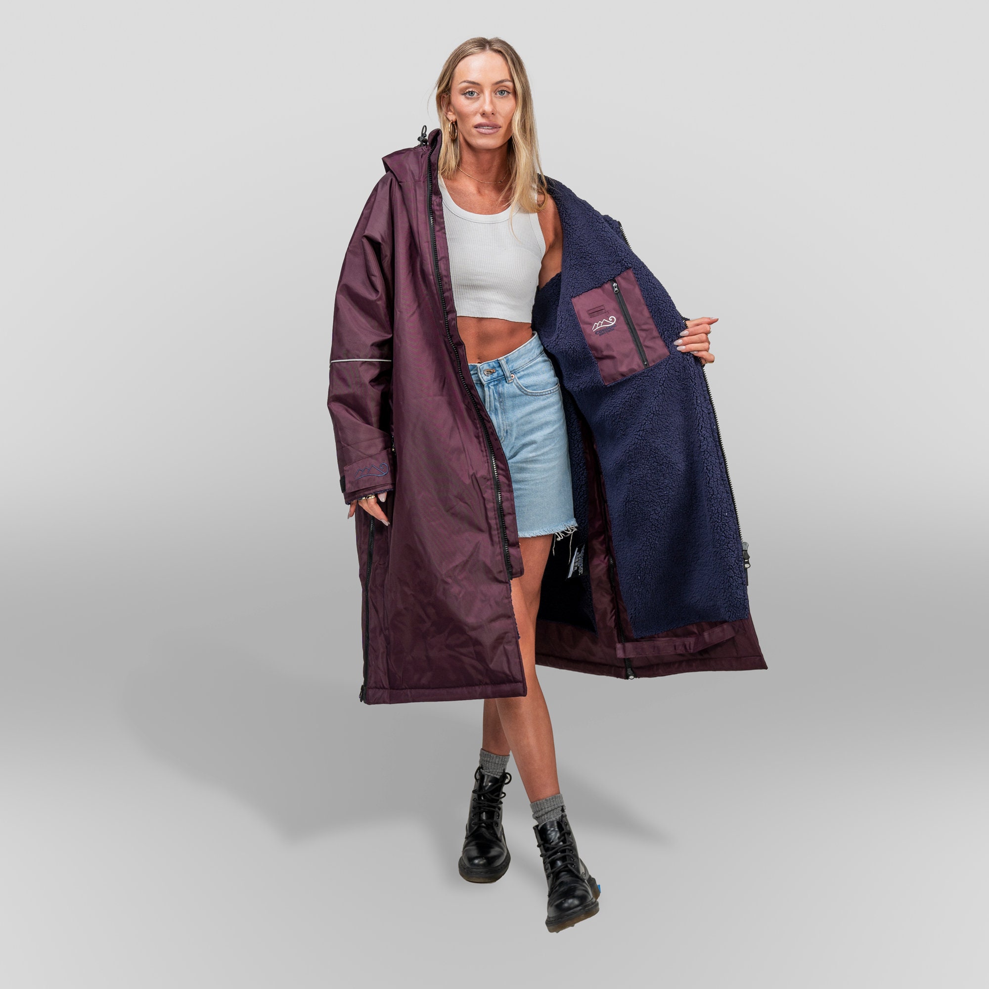 Cosimac Cosi Robe FLEX Dark Red Super Warm Waterproof Outdoor Changing ...