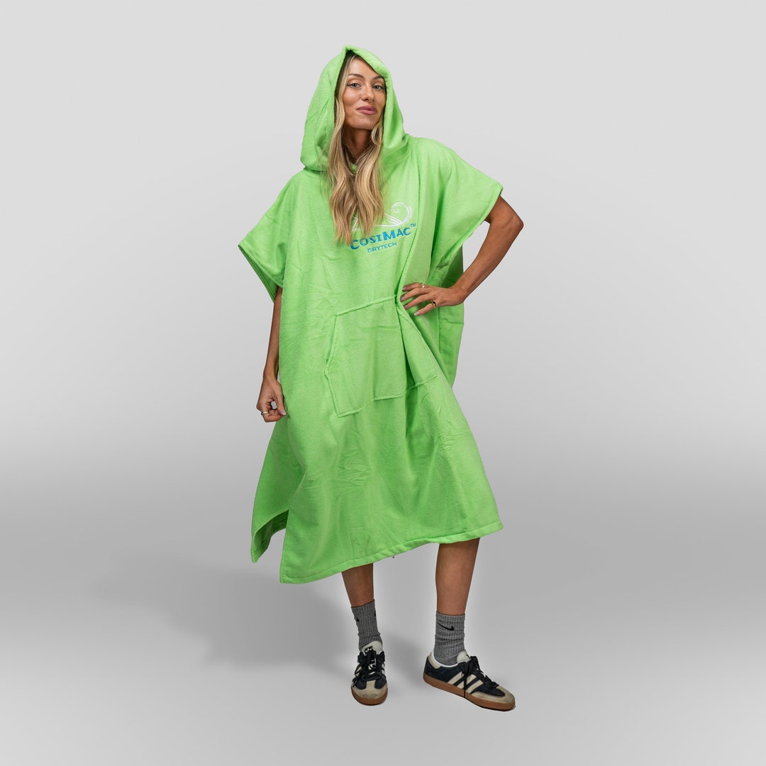 Cosimac Hooded Poncho Towel | Super Absorbent Outdoor Changing Robe for ...