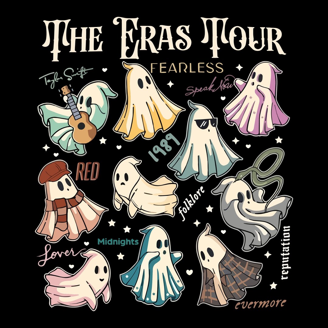 The Eras Tour The Eras Tour Ghost Halloween Taylor Swift SVG - Etsy ...