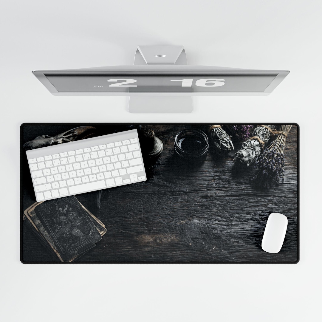 Necromancer Altar Desk Mat, Dark Academia Gaming Mouse Pad, Witchy ...