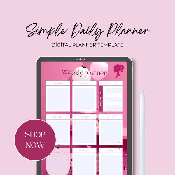 Barbie Weekly Planner - Etsy