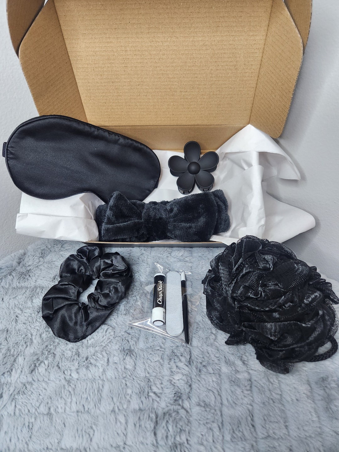 Black Self Care Kit for Women Relaxation Vibes Spa Gift - Etsy