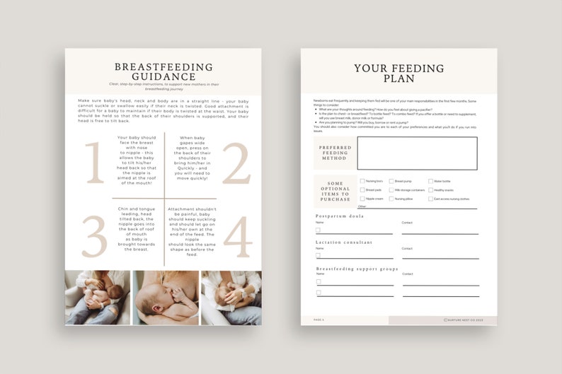 Breastfeeding Guidance, Breastfeeding Handout, Breastfeeding Support ...