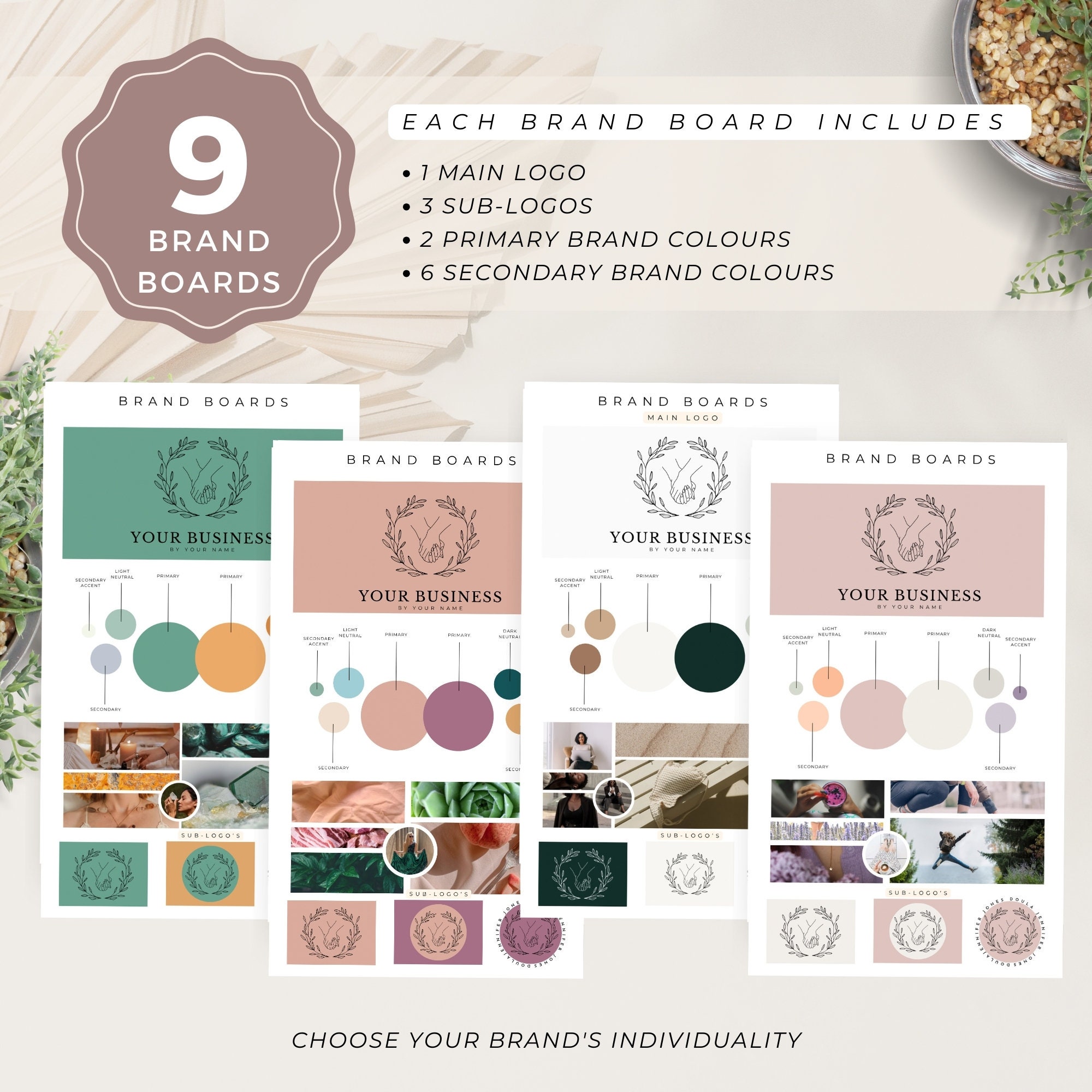 End of Life Doula Logo and Brand Board, Branding Kit, Death Doula Logo ...