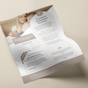 Lactation Consultant Flyer, Breastfeeding Brochure, Breastfeeding ...