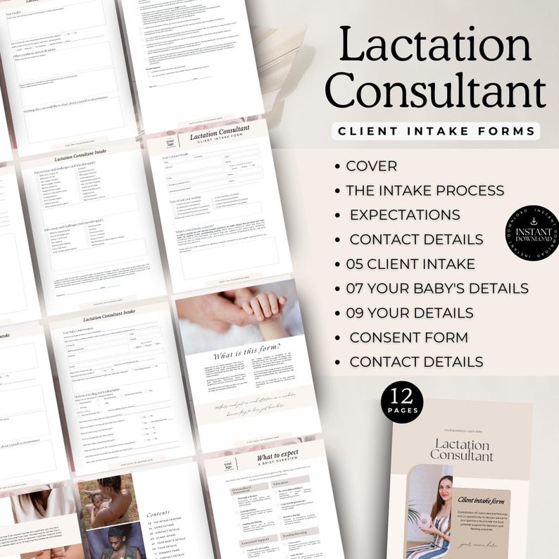 Lactation Consultant Business Bundle, Client Management, Service ...