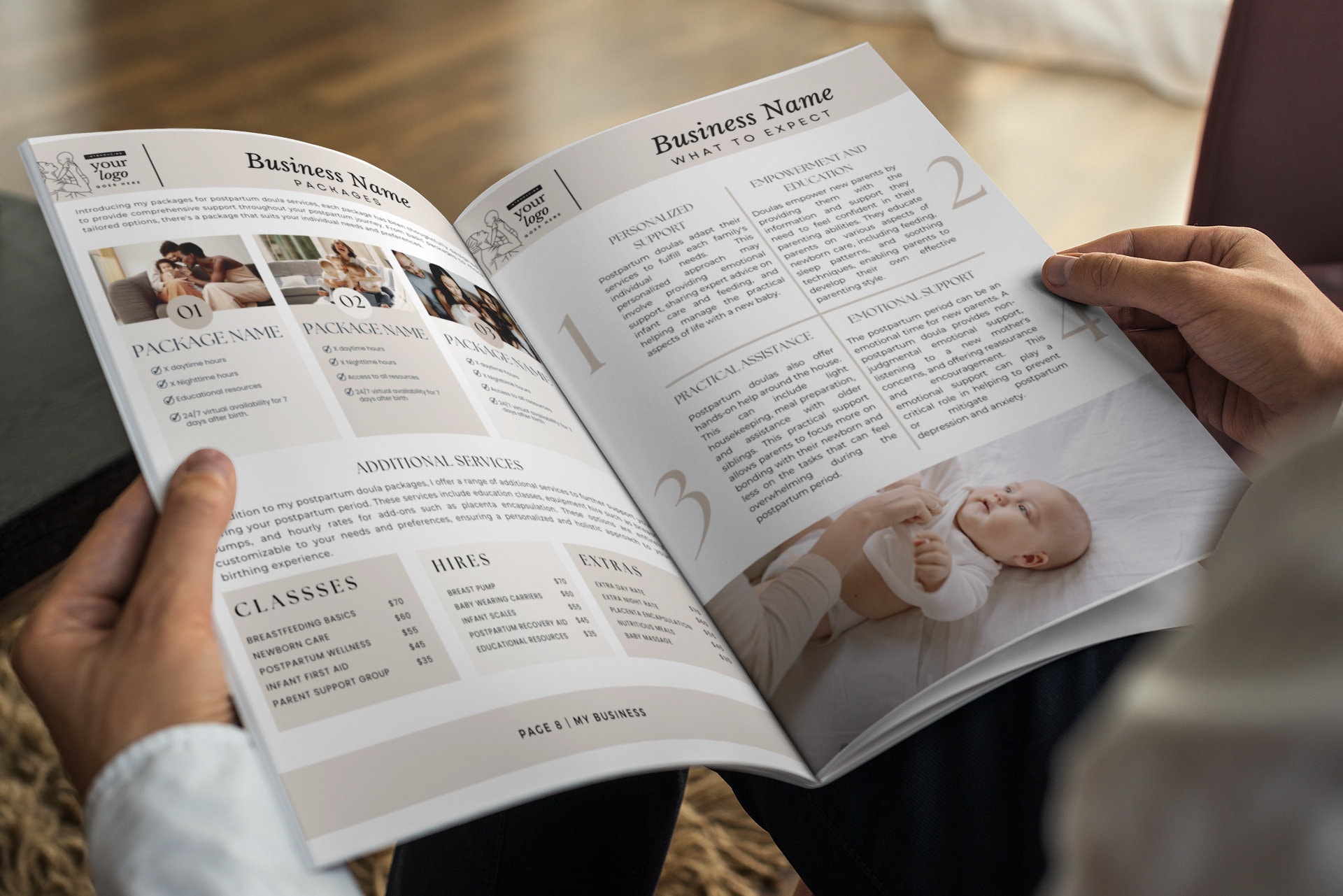 Postpartum Doula Welcome Pack, Postpartum Doula Service Guide ...