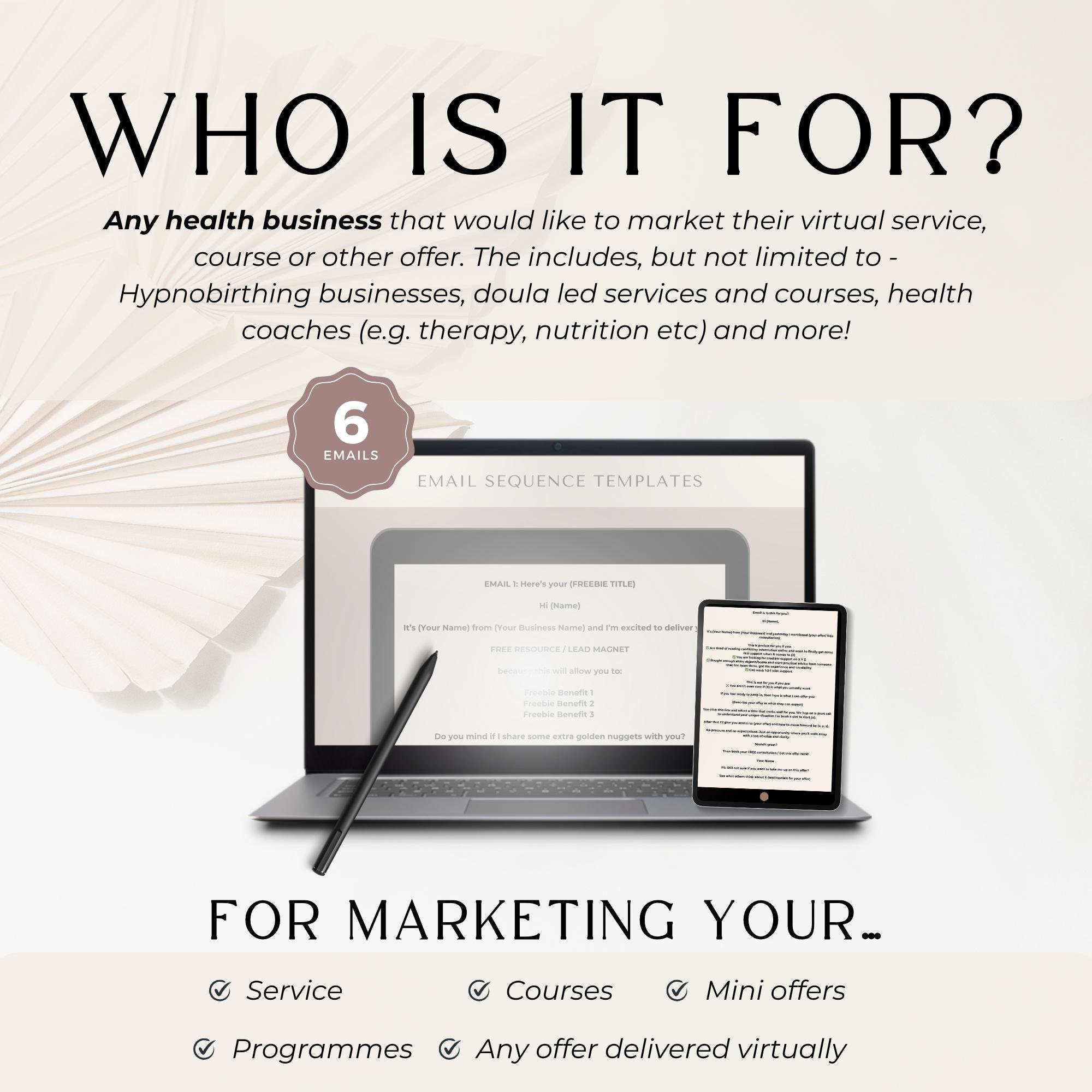 Welcome Email Series, Health Business Nurture Email Sequence, Health ...