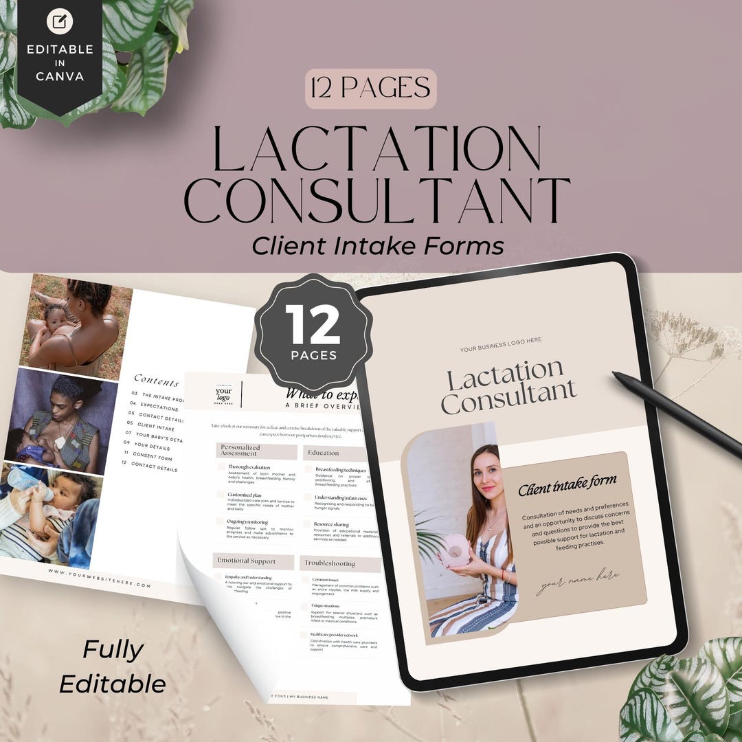 Lactation Consultant Client Intake Forms, Breastfeeding Support Intake ... Lactation Consultant Client Intake Forms, Breastfeeding Support Intake ...