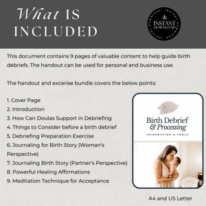 Birth Debrief Guidance and Tools, Birth Trauma Debrief, Birth Doula ...