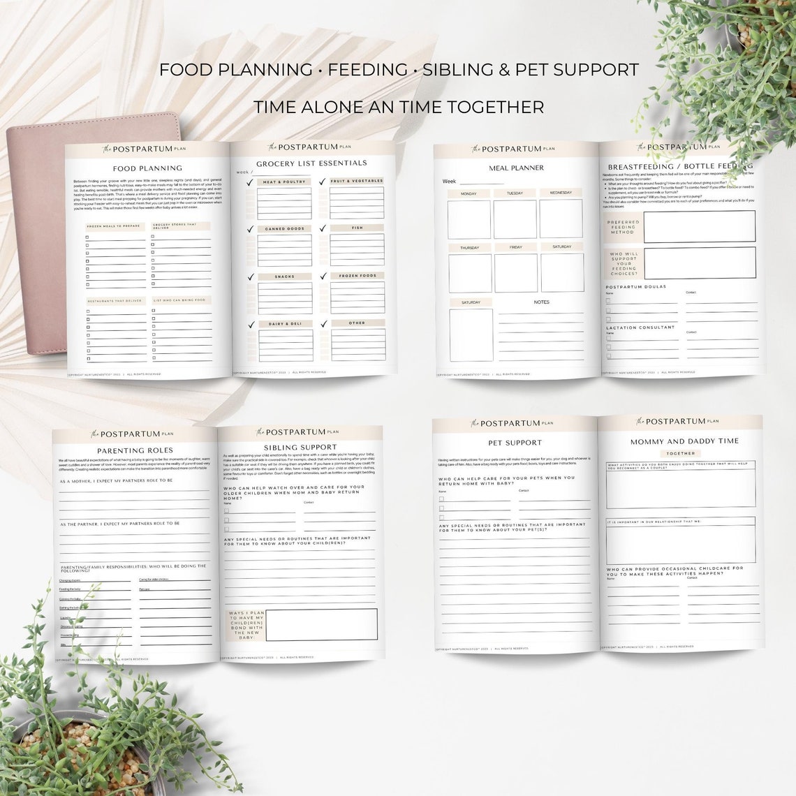 Postpartum Plan Workbook, Postpartum Doula Planning, Postpartum Doula ...