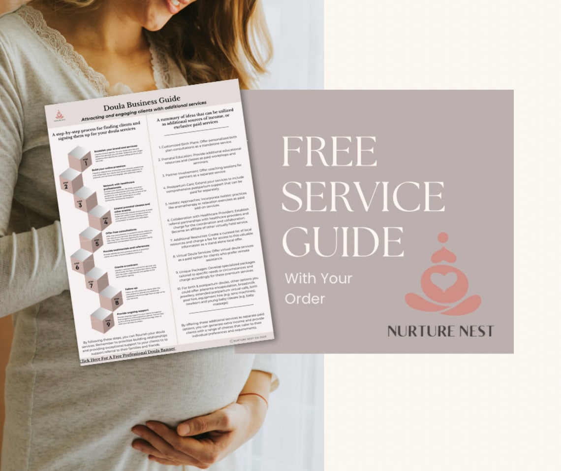 Doula Flyer, Doula Brochure, Doula Business Templates, Full Spectrum ...