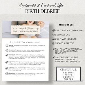 Birth Debrief Guidance and Tools, Birth Trauma Debrief, Birth Doula ...