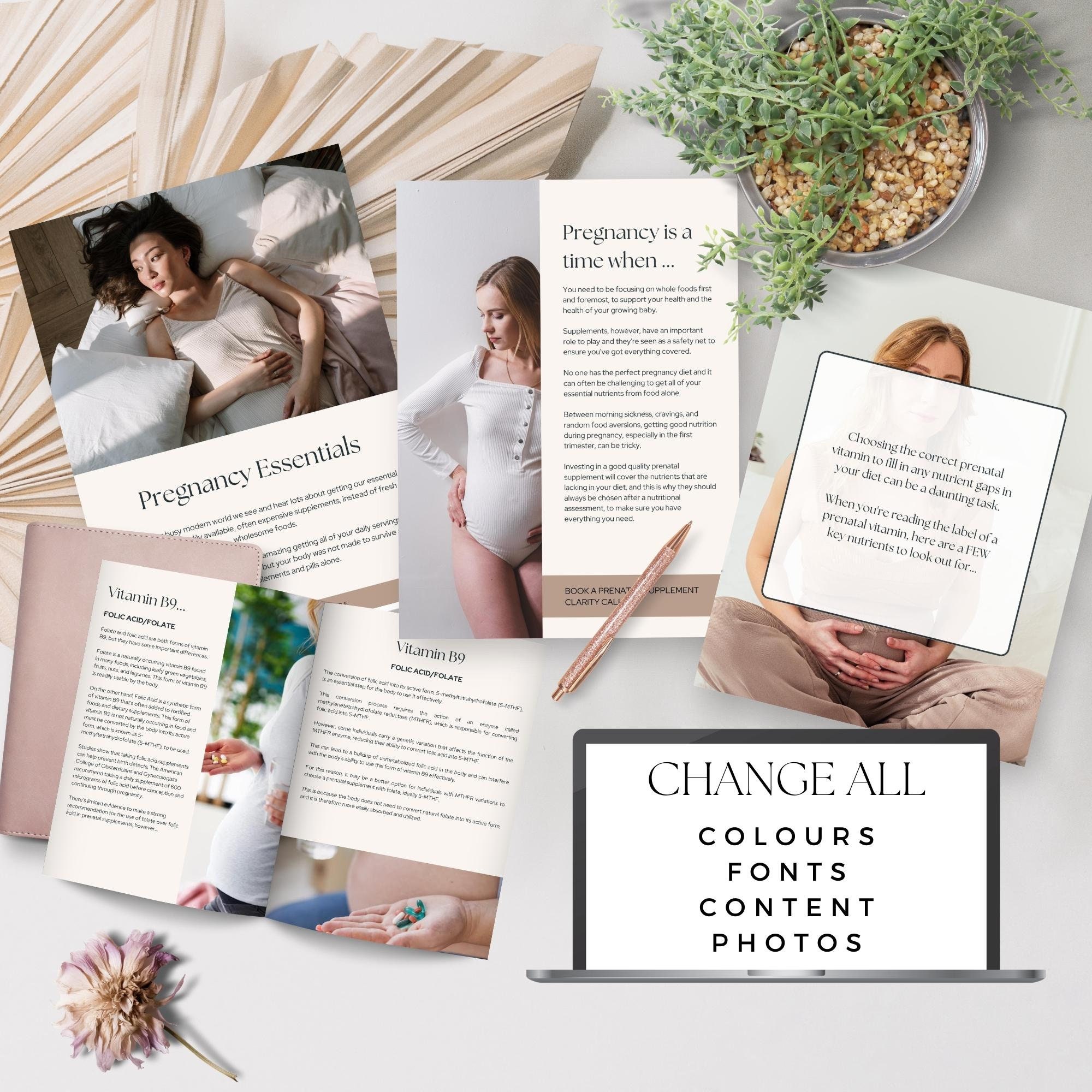 Prenatal Vitamins Handout, Prenatal Supplements Guide, Business ...