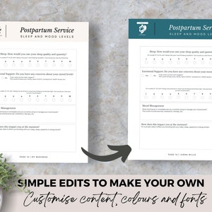 Postpartum Doula Client Intake Forms, Postpartum Doula Intake, New ...