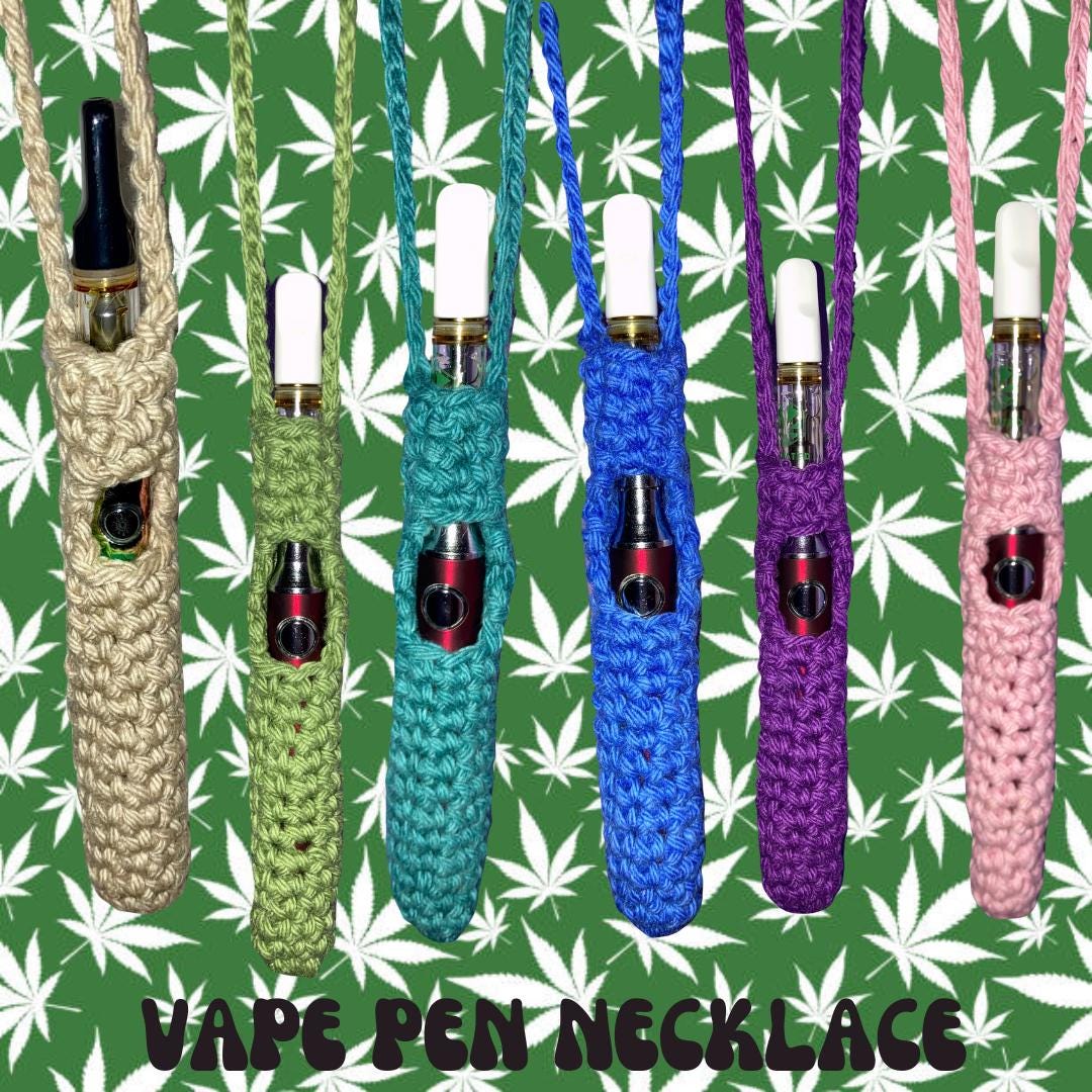 Vape Pen Necklace Pouch - Dab Pen Holder Fits Most 510 Cartridge ...