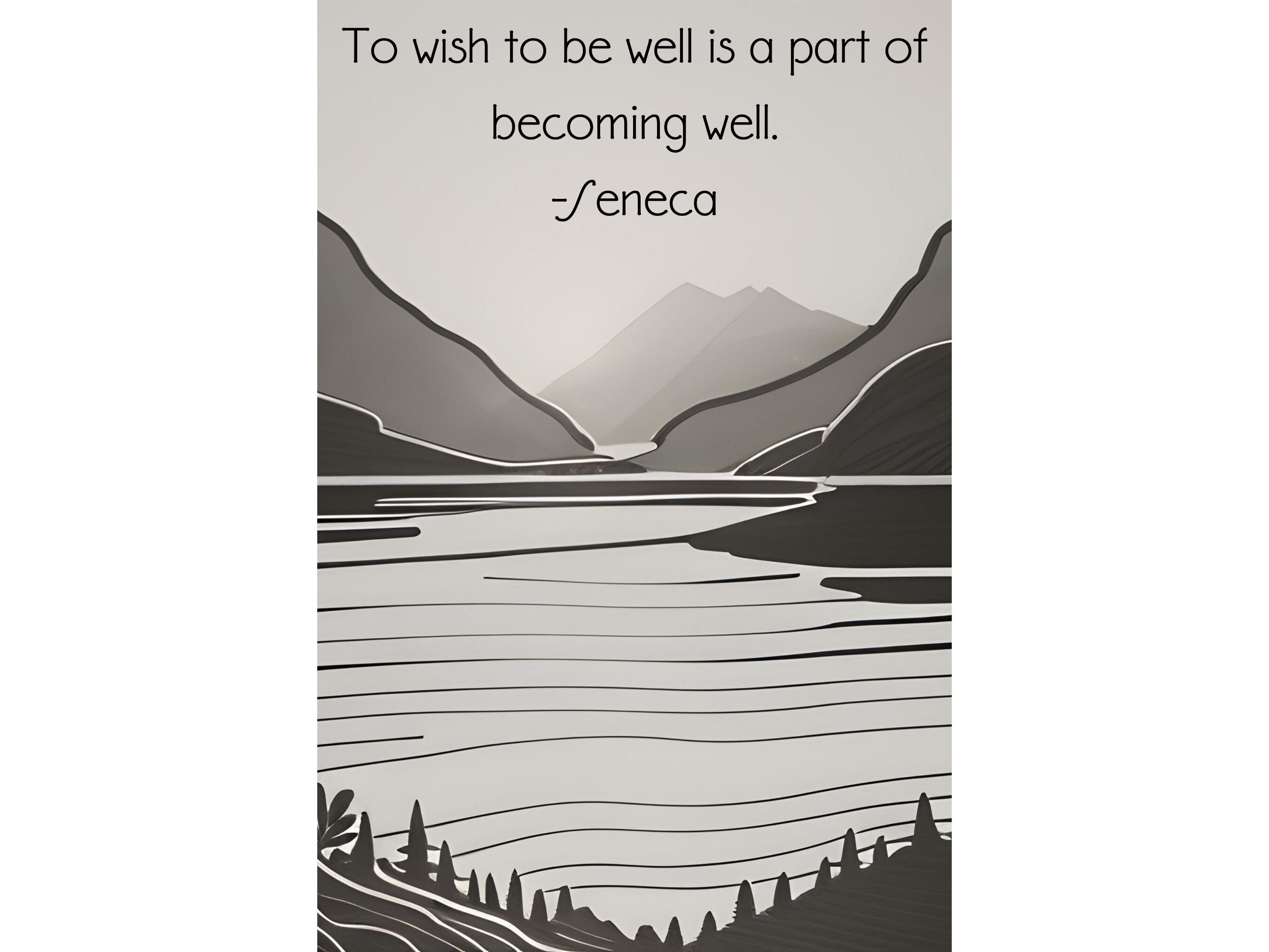 Seneca Quote Wall Art printable, Stoic Virtues, Embrace Wellness ...
