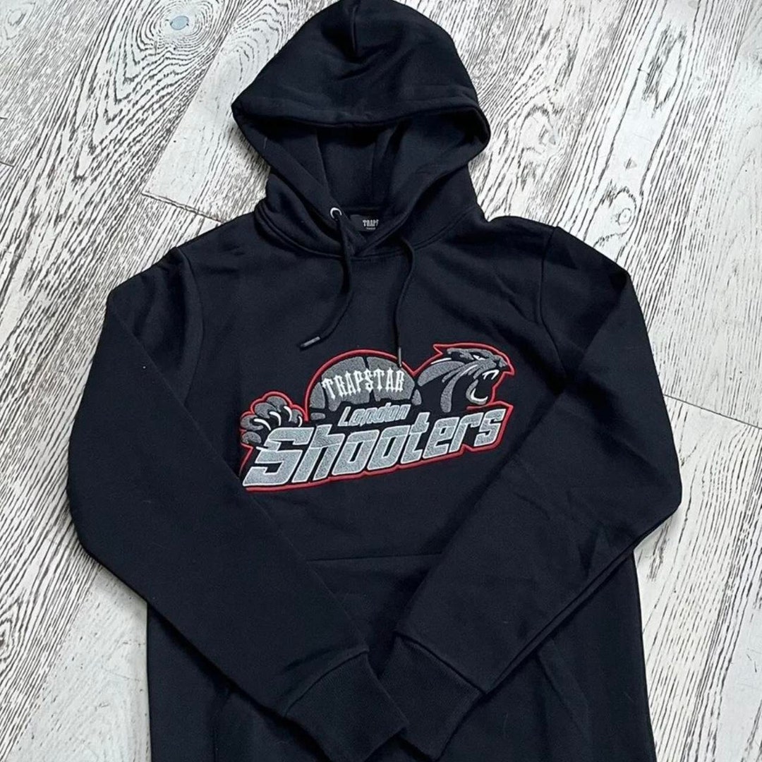 Nueva sudadera con capucha negra roja trapstar London shooter - Etsy España