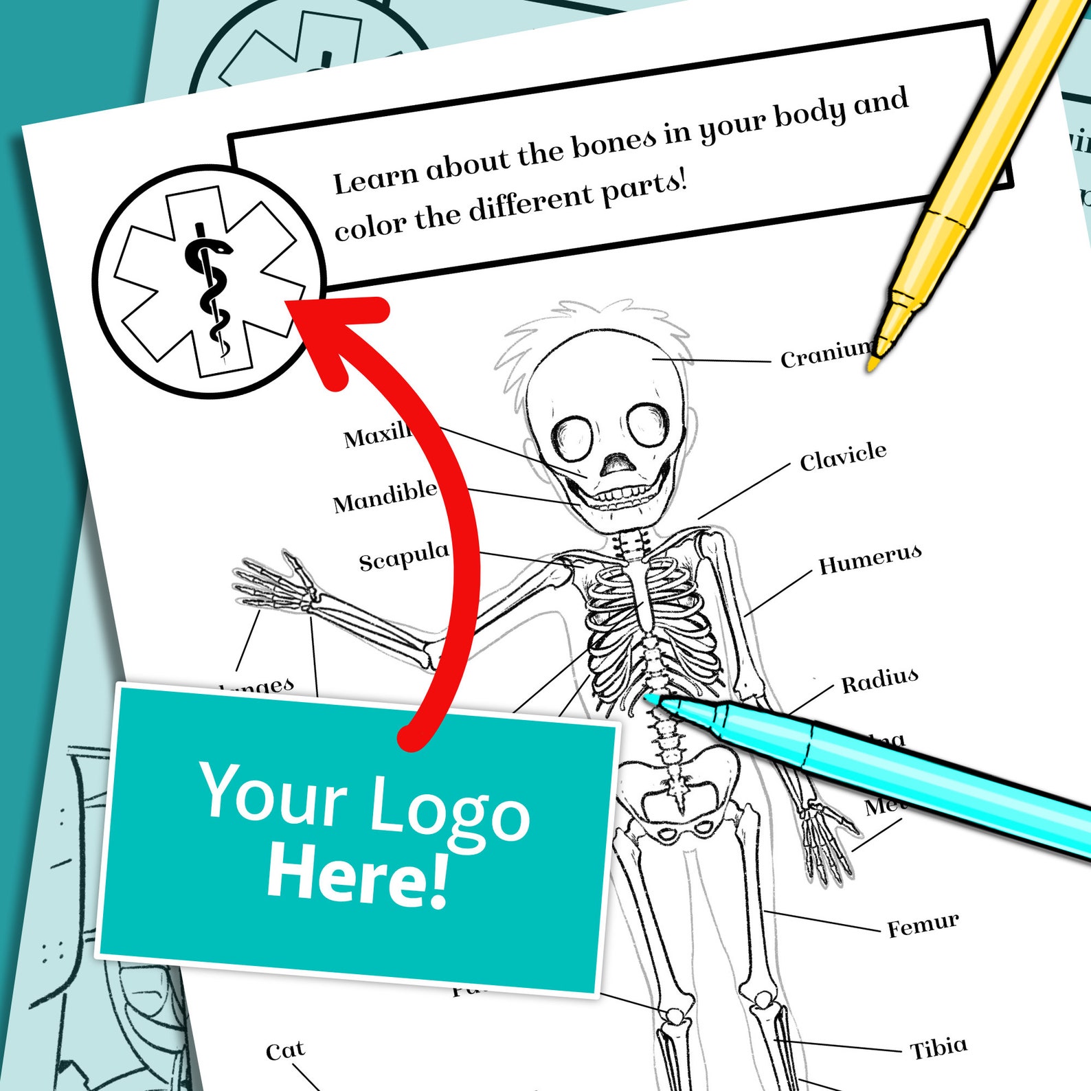 Medical Coloring Pages Custom Coloring Sheets for Kids Waiting Room ...