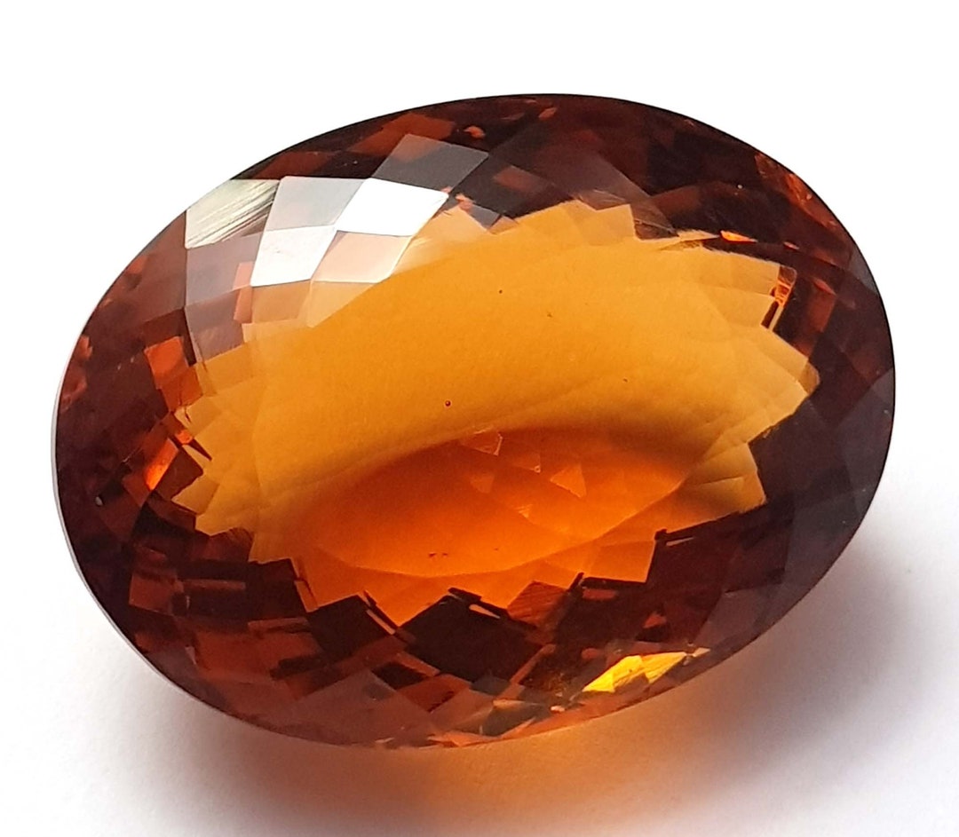 Belle Topaze Orange 60 Carat Topaze Forme Ovale Mix Couleur Fabrication ...