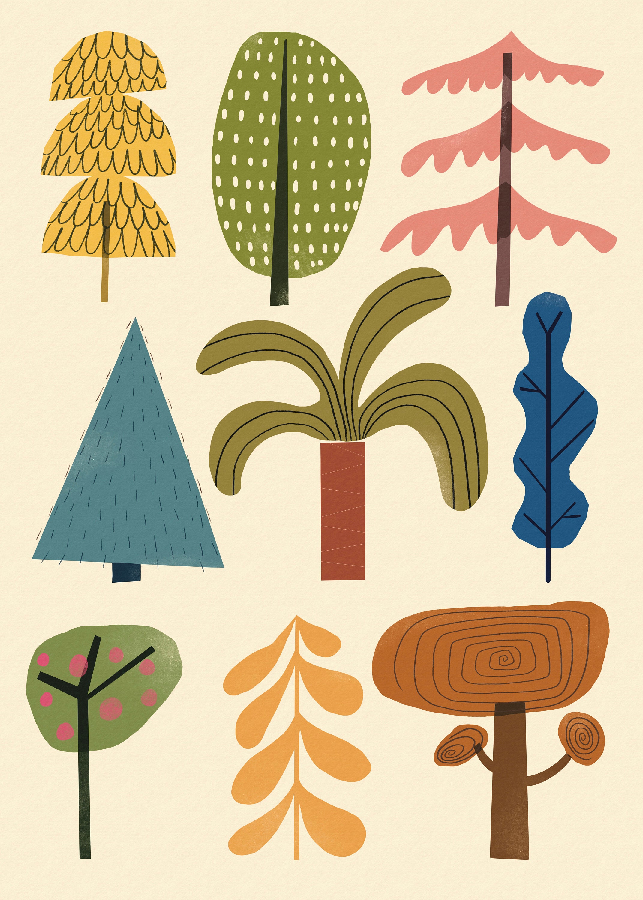 Trees Poster - Etsy