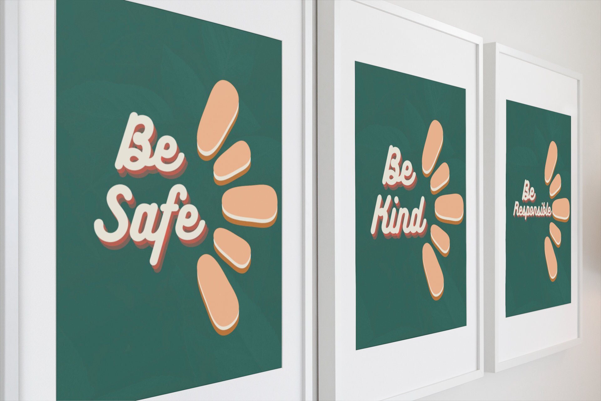 PBIS Classroom Poster - Retro Fonts and Colors - Elementary School ...