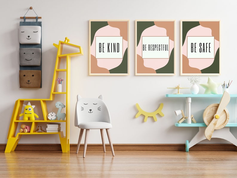 Classroom Posters for PBIS - Trendy Font and Colors - Elementary School ...