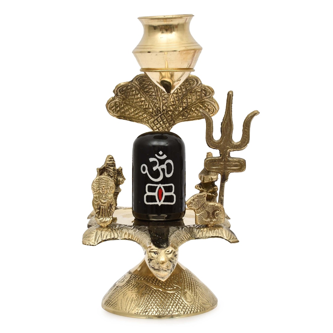Brass Shiva Lingam Sacred Hindu Symbol Handicraft Brass Shivling ...