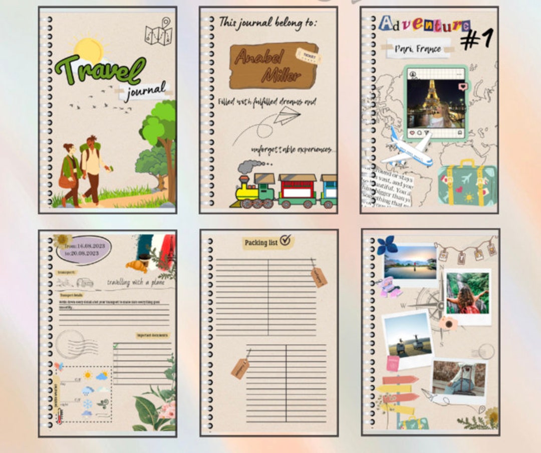 Digital Travel Journal - Etsy