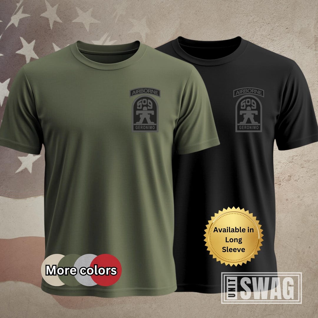 509th Parachute Infantry Regiment, T-shirt, 509 PIR, Geronimo, Airborne ...