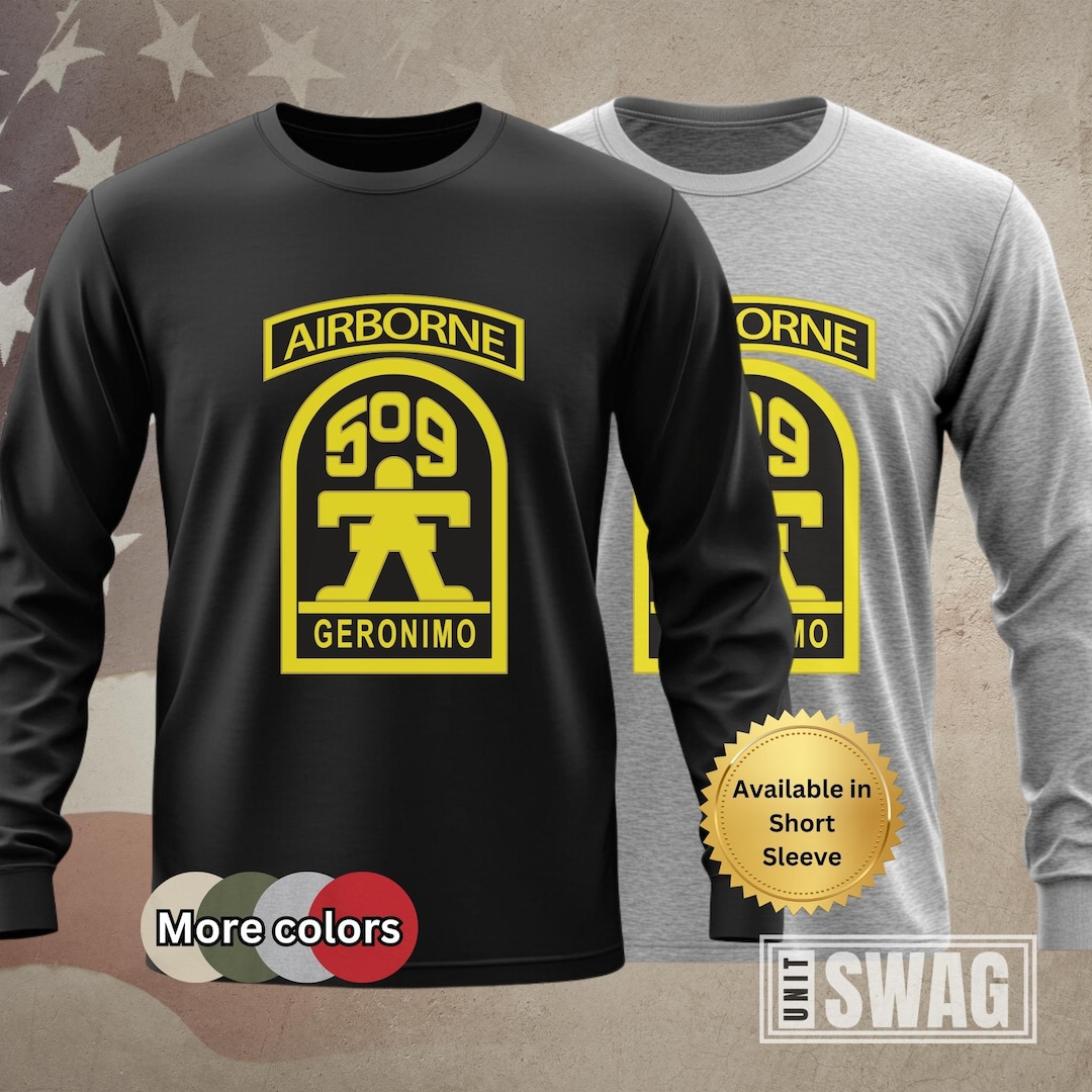 509th Parachute Infantry Regiment, Long Sleeve, T-shirt, 509 PIR ...