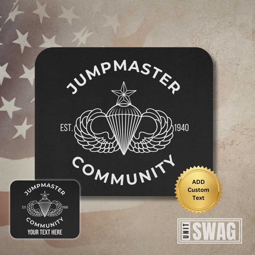 Jumpmaster Community Mouse Pad, Jumpmaster Mousepad, School, Airborne ...