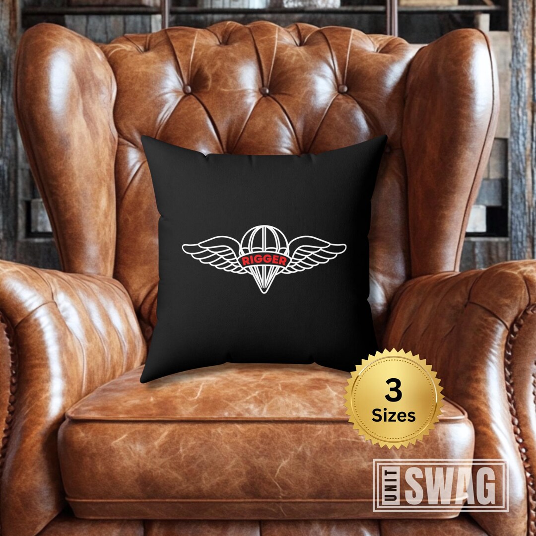 Parachute Rigger, Pillow, US Army, Airborne, 92R, I Will Be Sure ...