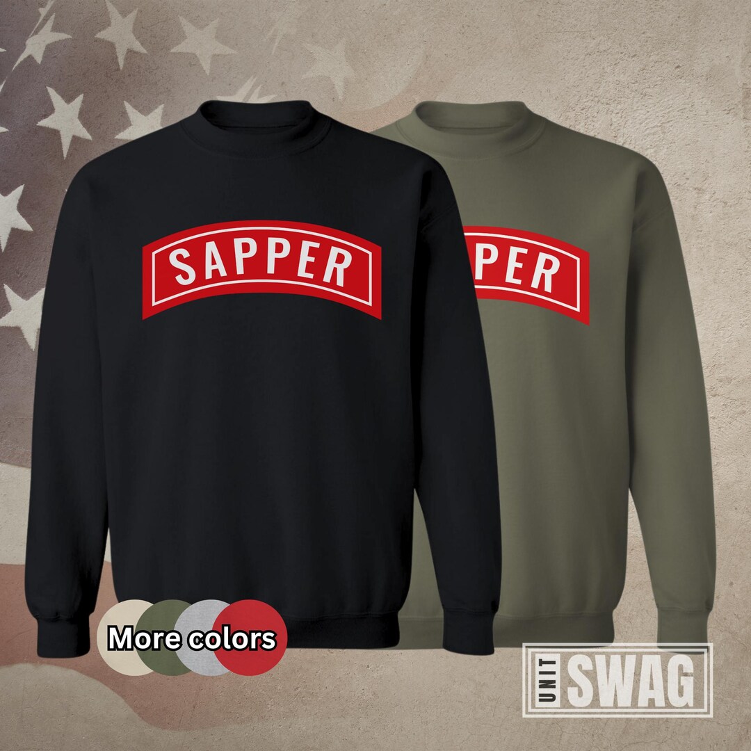 US Army Sapper Tab, T-shirt, Sapper, Engineer, Combat Engineer, Engineer Regiment, Fort Leonard ...