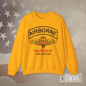 Parachute Rigger, Sweatshirt, US Army, Airborne, 92R, I Will Be Sure ...