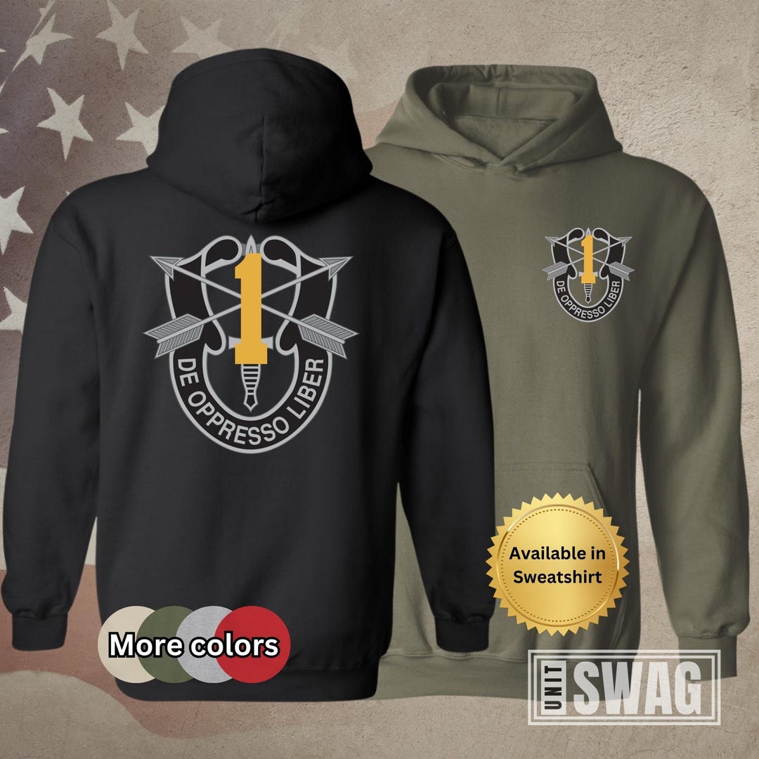 1st SFG (A), Hoodie, 1st Special Forces Group, Airborne, 1 SFG, De ...