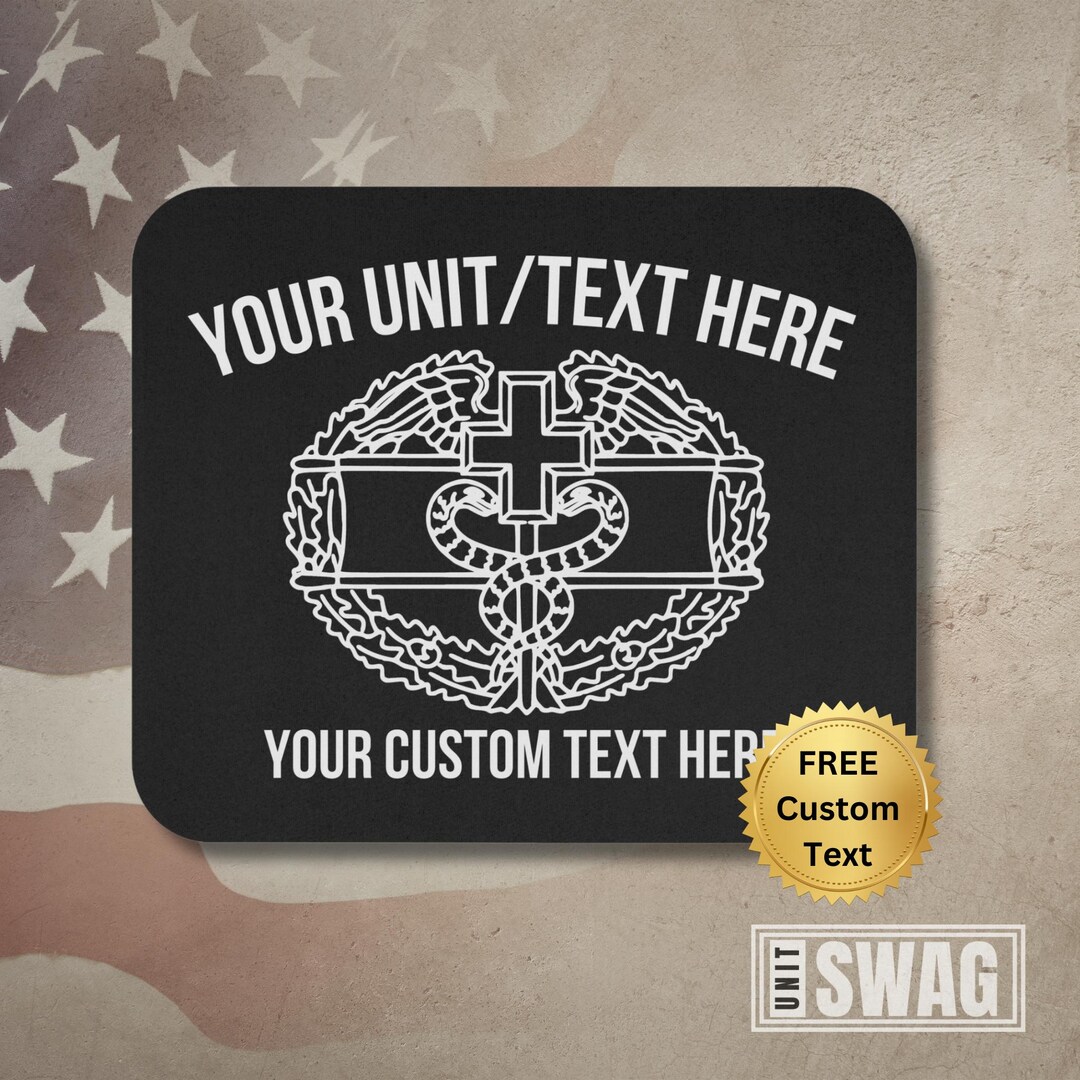 Combat Medic Badge, Mouse Pad, Medic, Army, 68W, 68 Whiskey, Mousepad ...