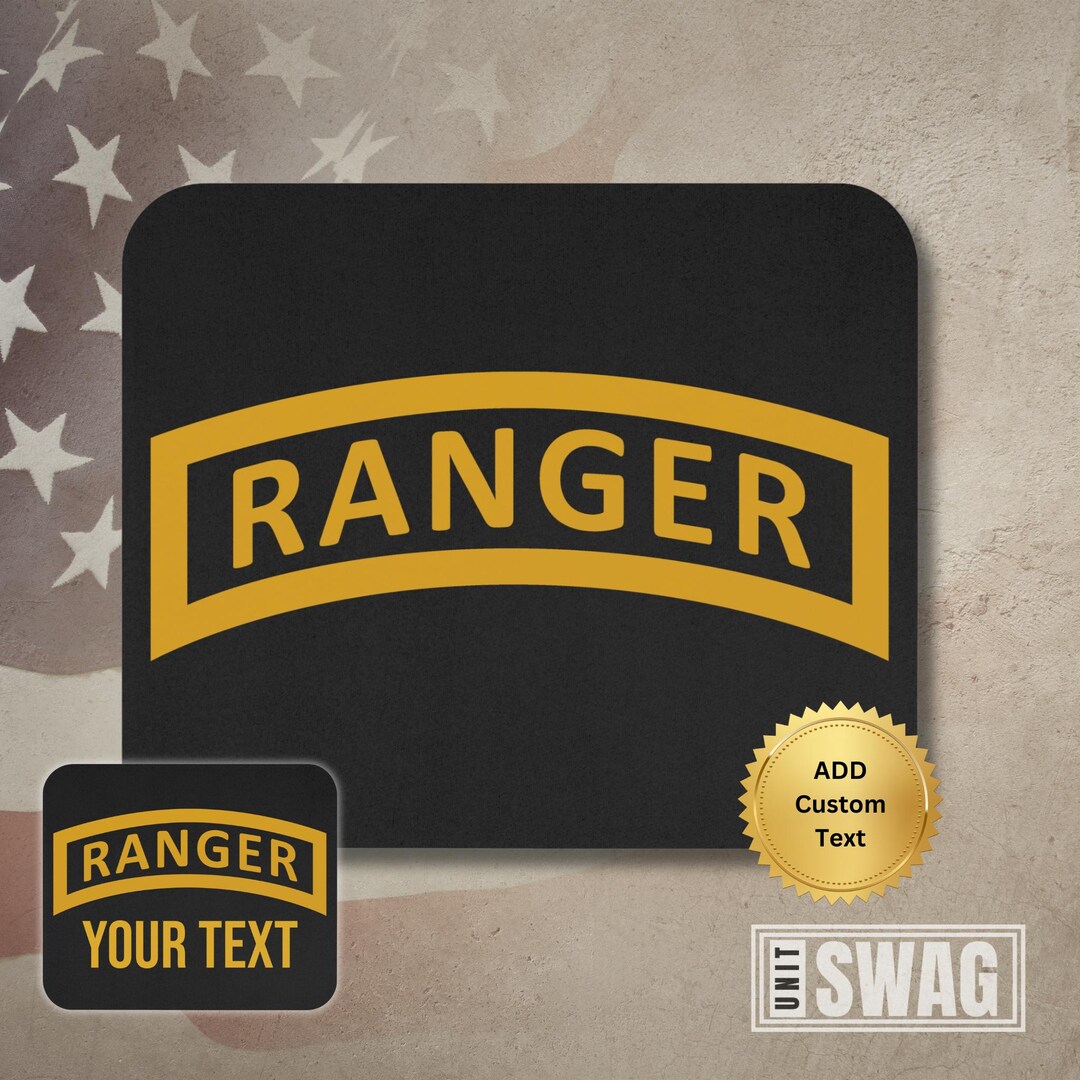 US Army Ranger Mouse Pad, Ranger Tab Mousepad, Ranger Instructor, US ...