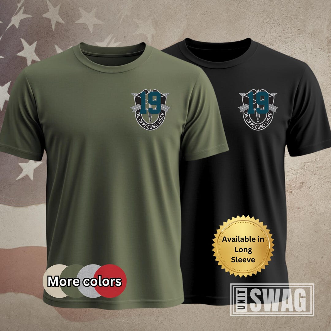 19th SFG A, T-shirt, 19th Special Forces Group, Airborne, 19 SFG, De ...
