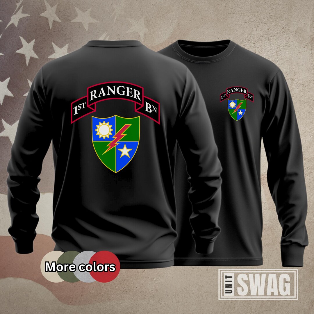 1/75 Ranger Battalion Scroll & DUI | Front and Back | RLTW | Sua Sponte ...