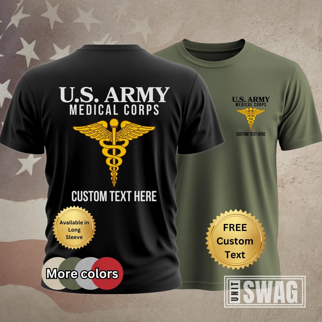 Medical Corps, T-shirt, Combat Medic, 68W, Custom, Personalized, Army ...