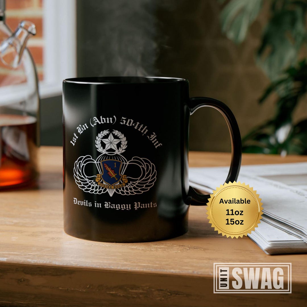 1-504th Infantry Regiment Mug, PIR, Red Devils, 82nd Airborne Division ...