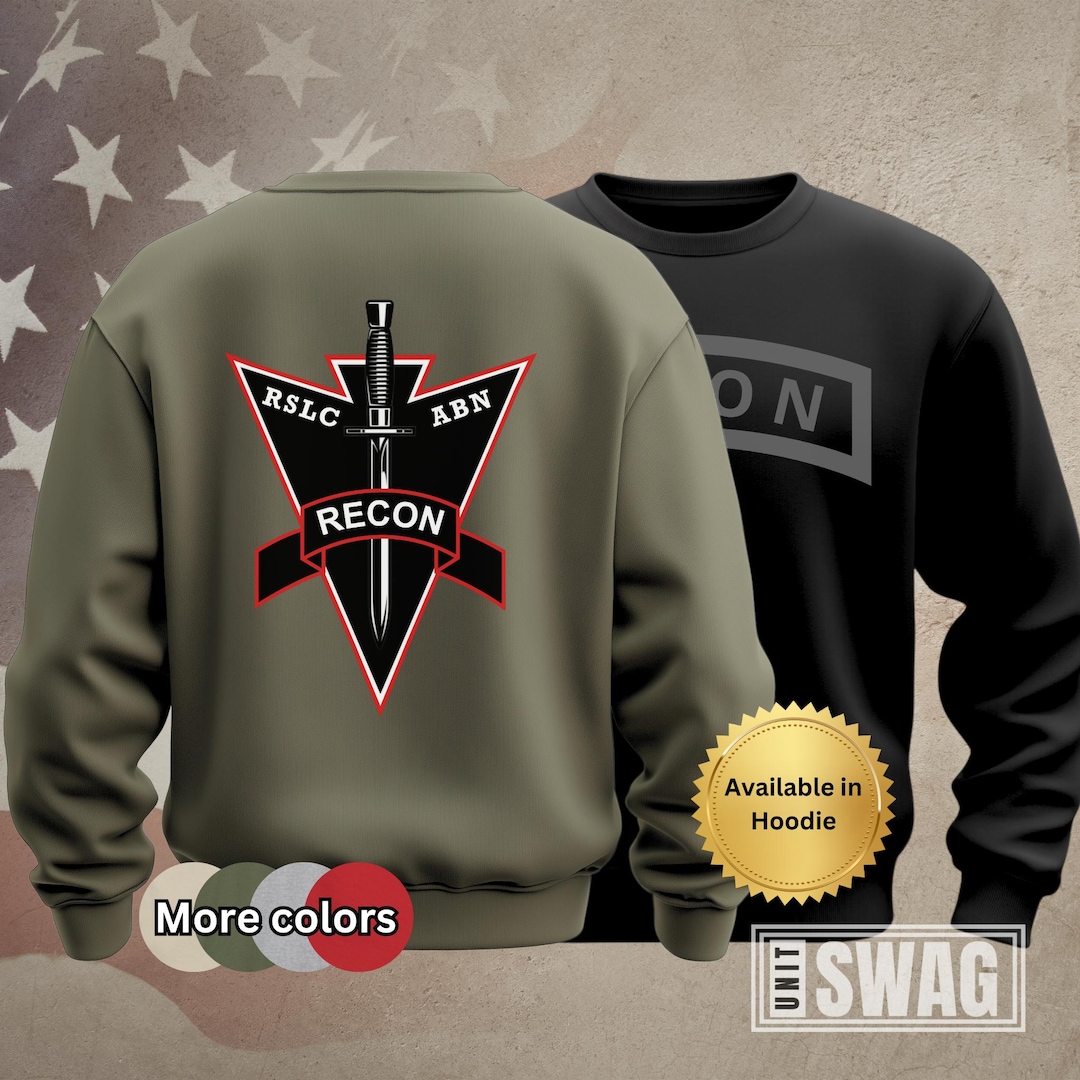 RECON, RSLC, Sweatshirt, Reconnaissance and Surveillance Leaders Course ...