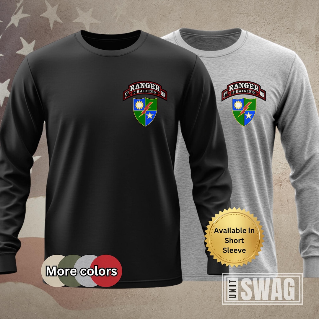 5th Ranger Training Battalion, Long Sleeve, T-shirt, 5th RTB, 75th ...