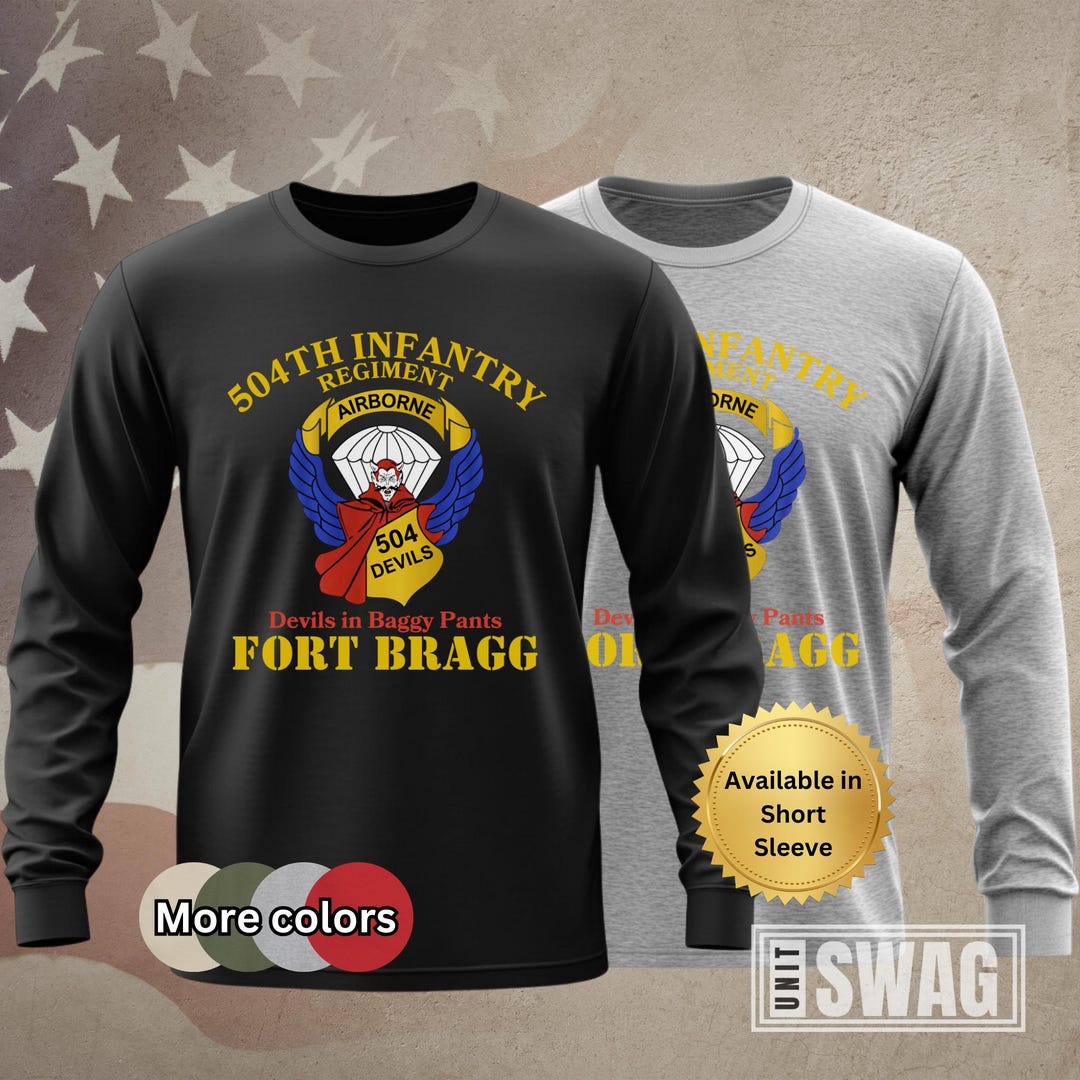 504th Parachute Infantry Regiment, Long Sleeve, T-shirt, 504th PIR ...
