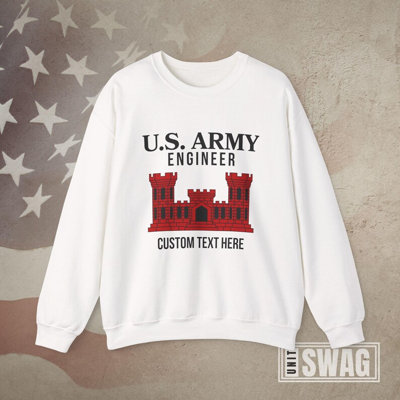Army Engineer, Sweatshirt, Personalized, Combat Engineer, 12B, 12N ...