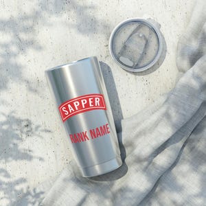 Sapper Tab, Tumbler, US Army, Sapper, SLTW, Engineer, Combat Engineer ...
