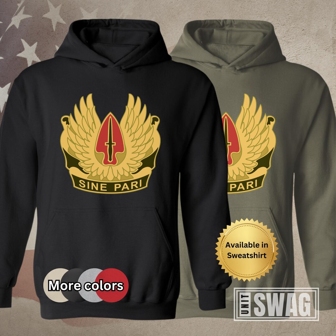 Special Operations Command, Hoodie, USASOC, Sine Pari, Unit Insignia ...